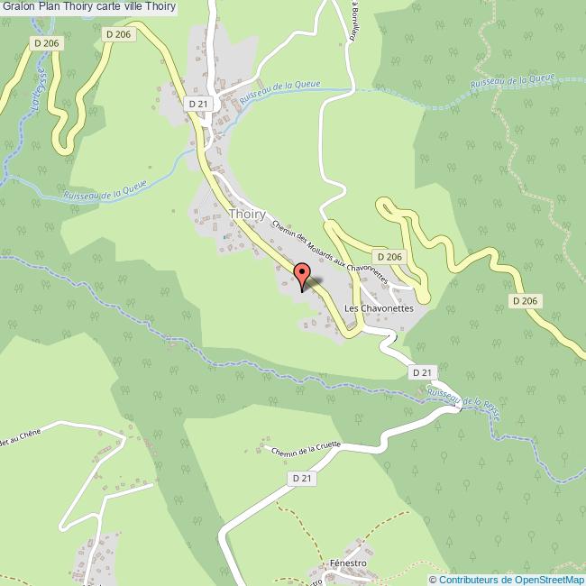 Plan Thoiry carte ville Thoiry