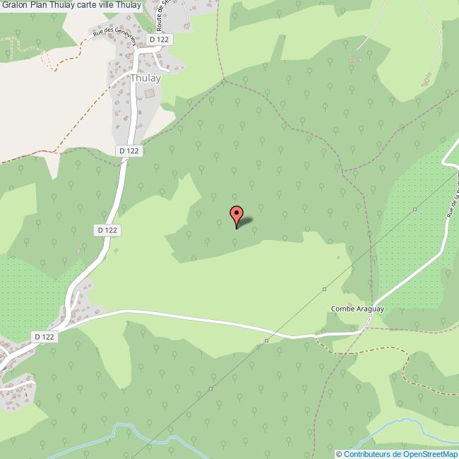 Plan Thulay carte ville Thulay