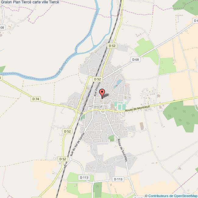 Plan Tiercé carte ville Tiercé