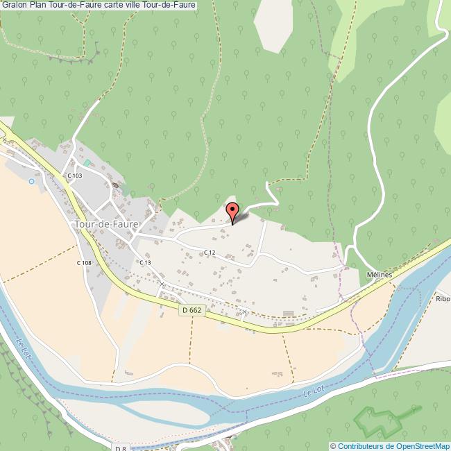 Plan Tour-de-Faure carte ville Tour-de-Faure