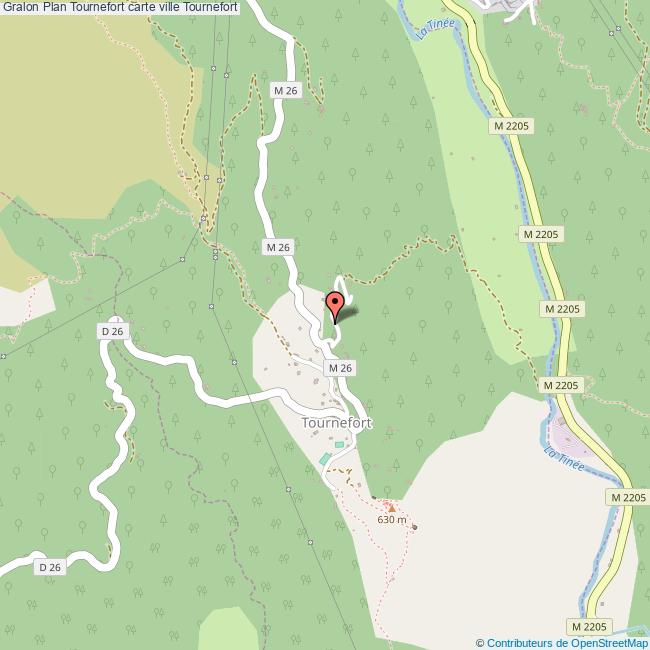 Plan Tournefort carte ville Tournefort