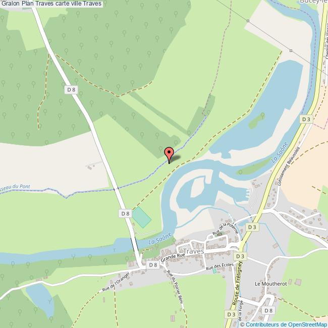 Plan Traves carte ville Traves