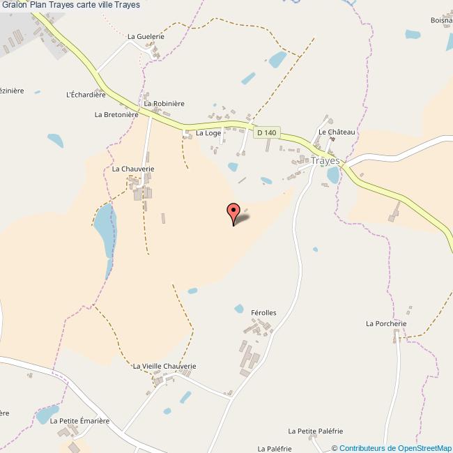 Plan Trayes carte ville Trayes