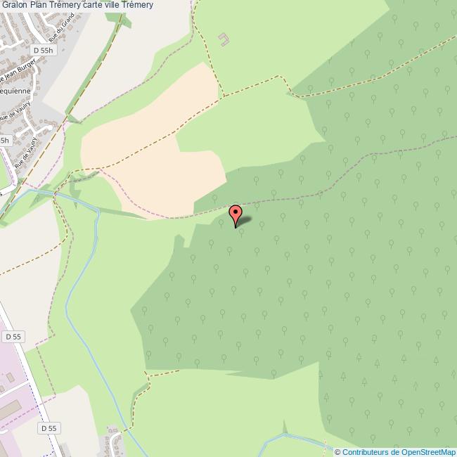 Plan Trémery carte ville Trémery