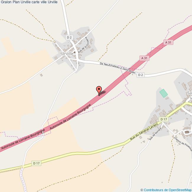 Plan Urville carte ville Urville
