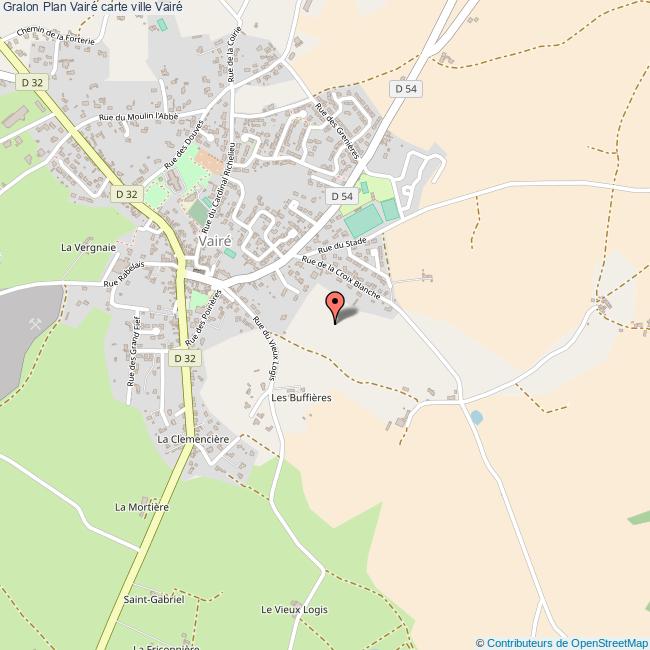 Plan Vairé carte ville Vairé