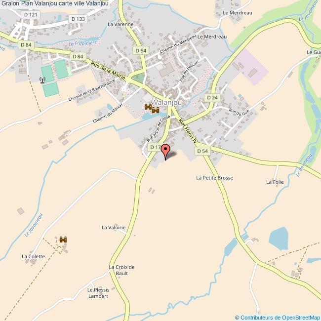 Plan Valanjou carte ville Valanjou