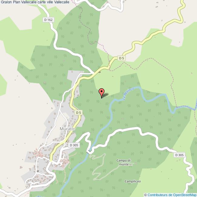 Plan Vallecalle carte ville Vallecalle