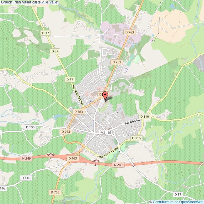 Plan Vallet carte ville Vallet