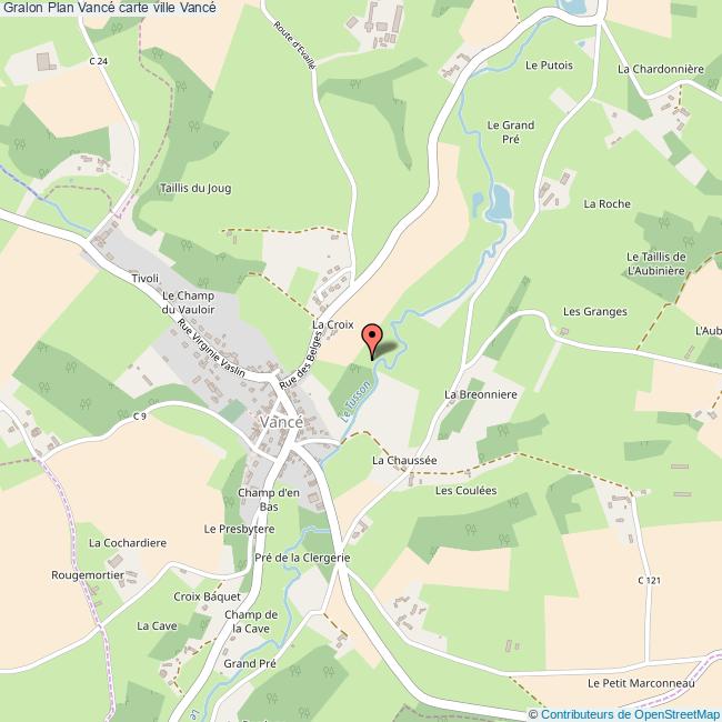 Plan Vancé carte ville Vancé