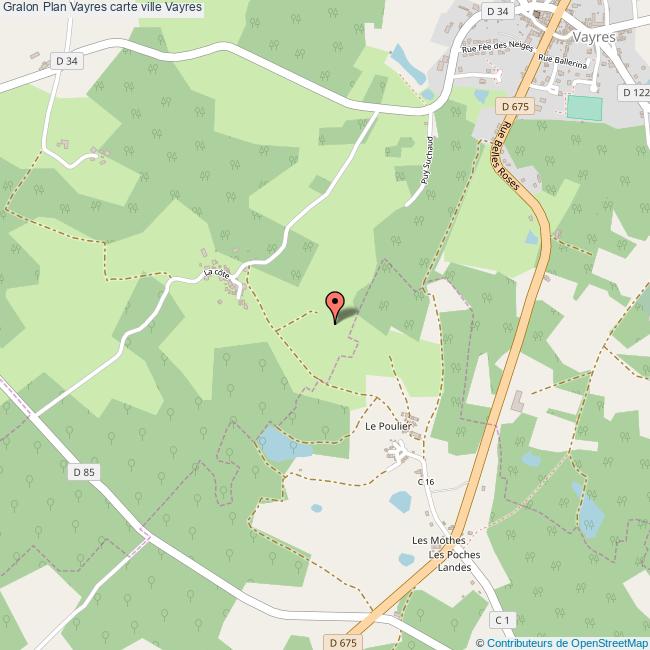 Plan Vayres carte ville Vayres