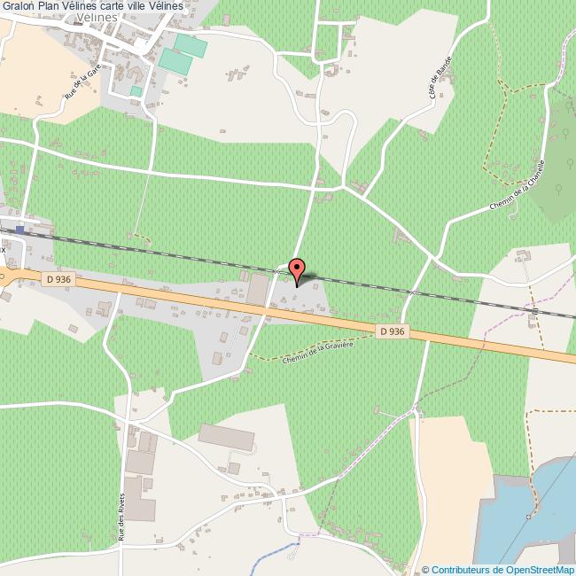 Plan Vélines carte ville Vélines