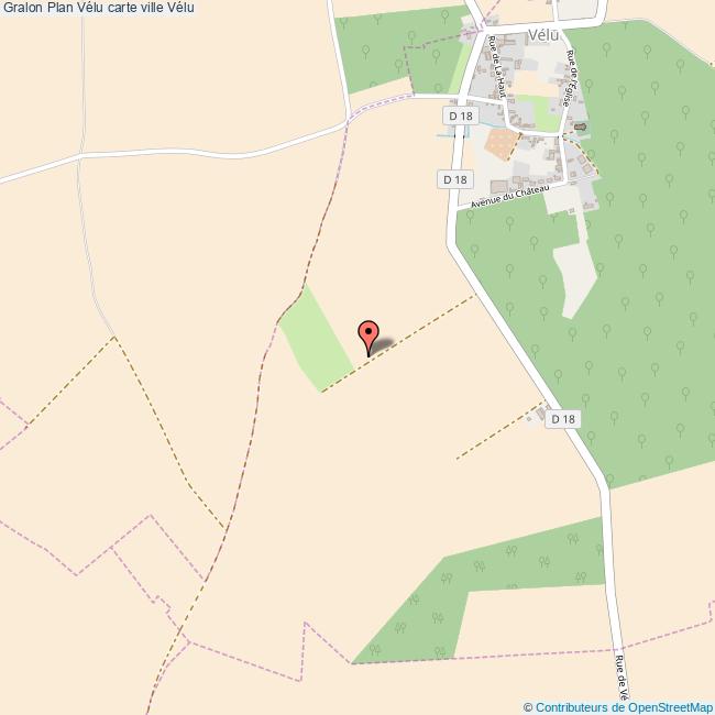 Plan Vélu carte ville Vélu