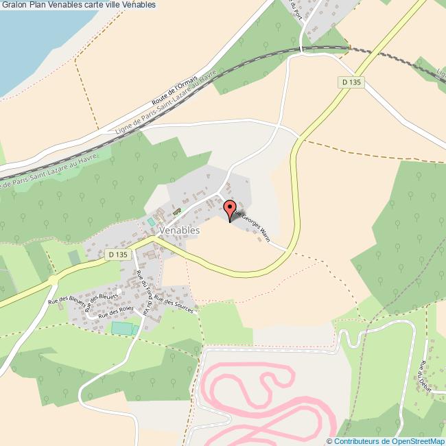 Plan Venables carte ville Venables