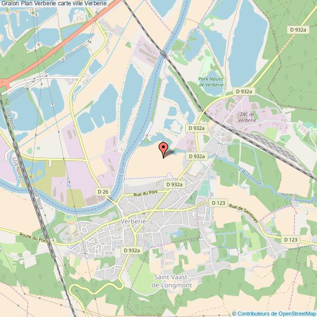 Plan Verberie carte ville Verberie