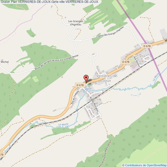 Plan VERRIERES-DE-JOUX carte ville VERRIERES-DE-JOUX