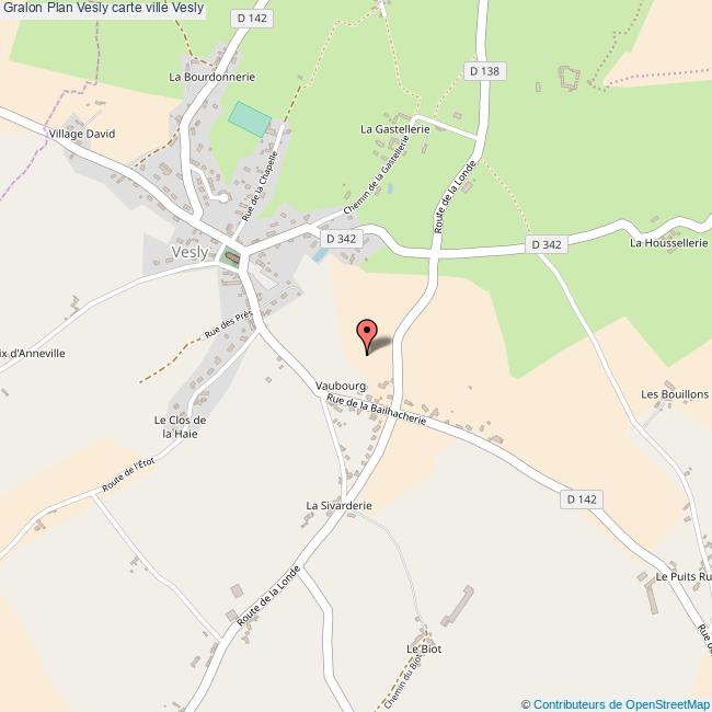 Plan Vesly carte ville Vesly