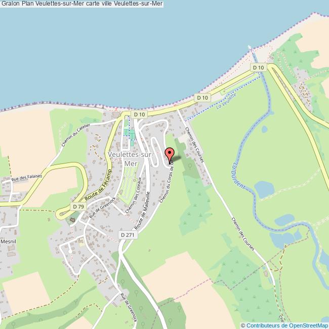 Plan Veulettes-sur-Mer carte ville Veulettes-sur-Mer