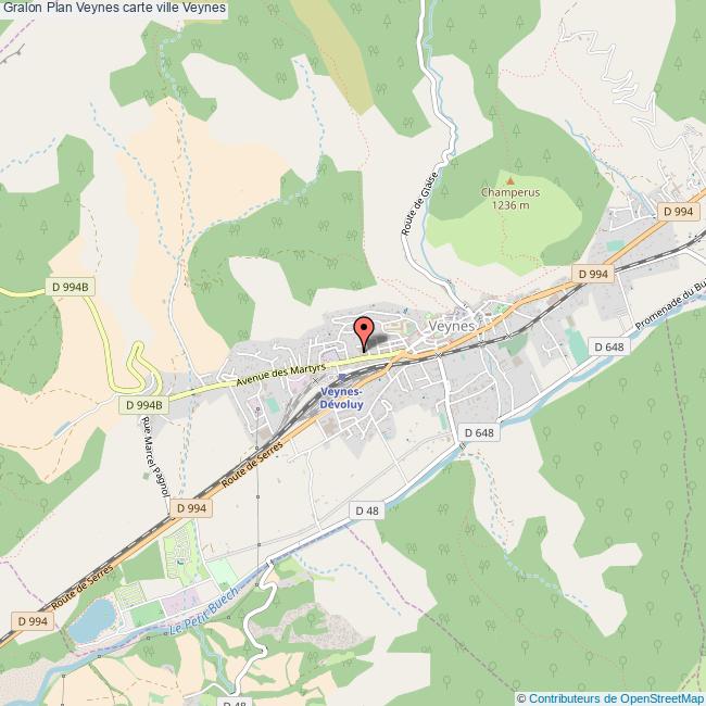 Plan Veynes carte ville Veynes