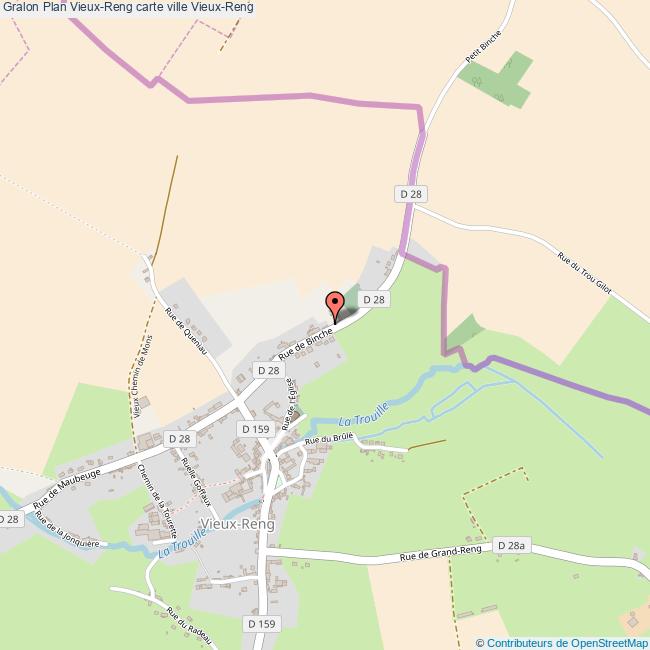 Plan Vieux-Reng carte ville Vieux-Reng
