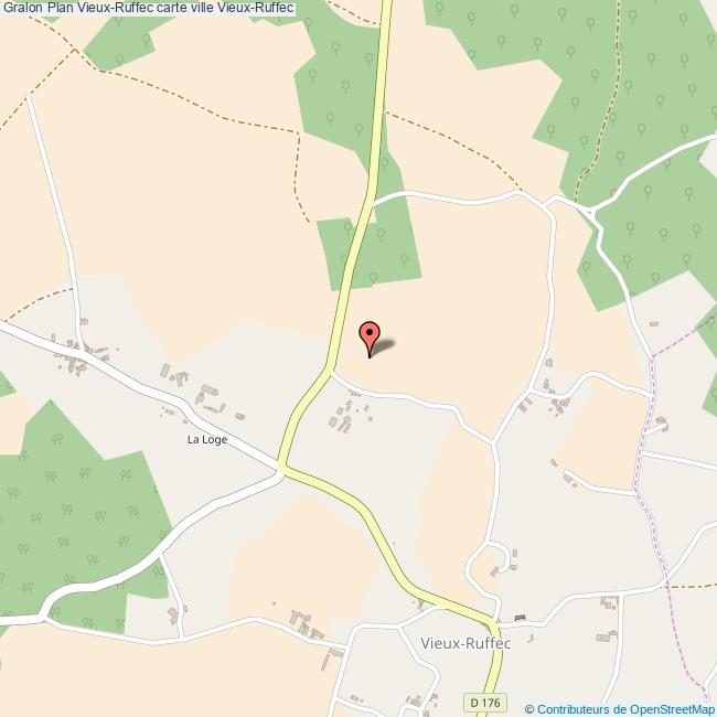 Plan Vieux-Ruffec carte ville Vieux-Ruffec