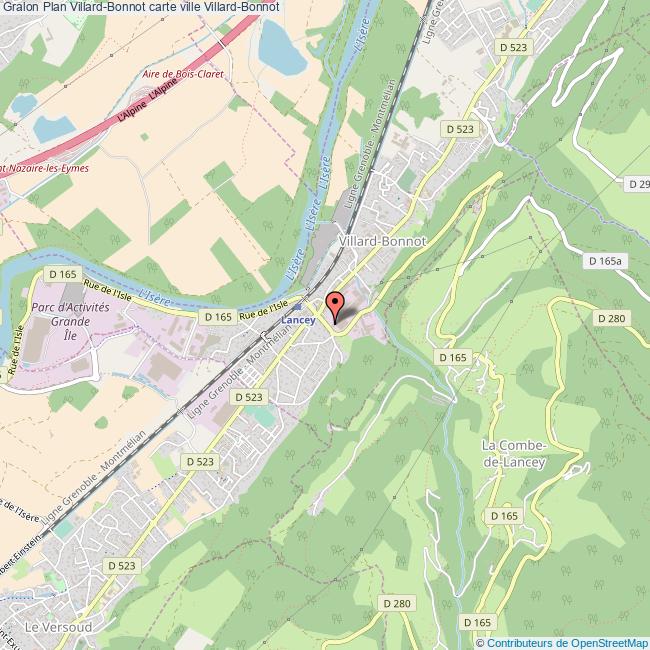 Plan Villard-Bonnot carte ville Villard-Bonnot
