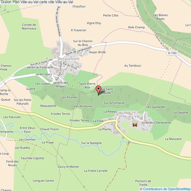 Plan Ville-au-Val carte ville Ville-au-Val