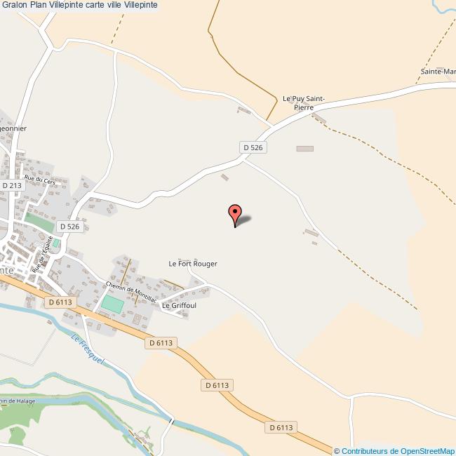 Plan Villepinte carte ville Villepinte