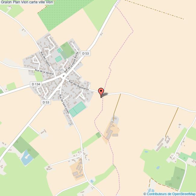 Plan Vion carte ville Vion