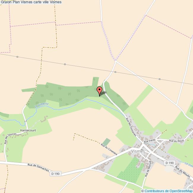 Plan Vismes carte ville Vismes