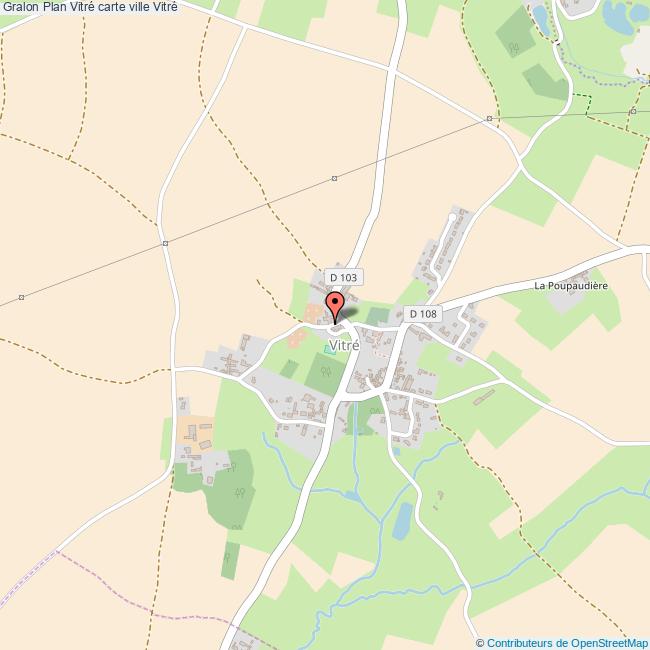 Plan Vitré carte ville Vitré