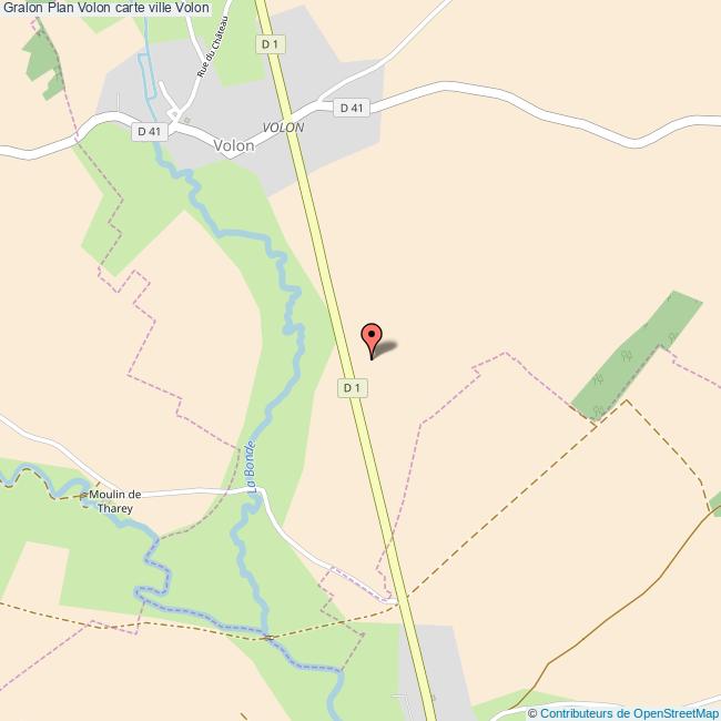 Plan Volon carte ville Volon