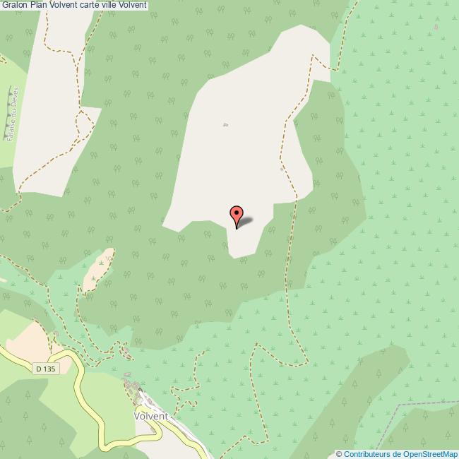 Plan Volvent carte ville Volvent