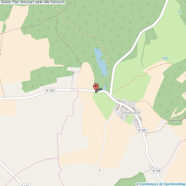 Plan Voncourt carte ville Voncourt