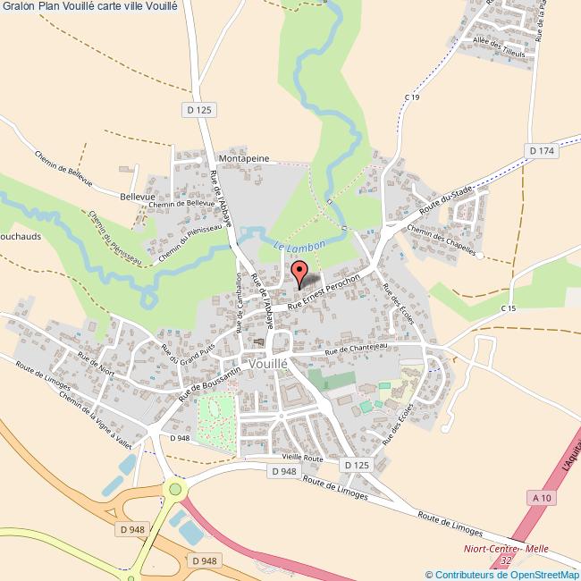 Plan Vouillé carte ville Vouillé