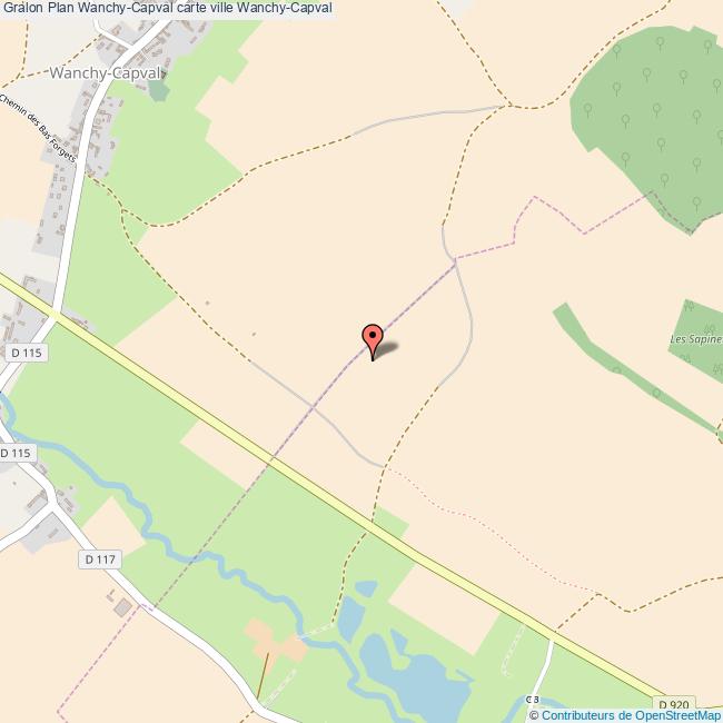 Plan Wanchy-Capval carte ville Wanchy-Capval