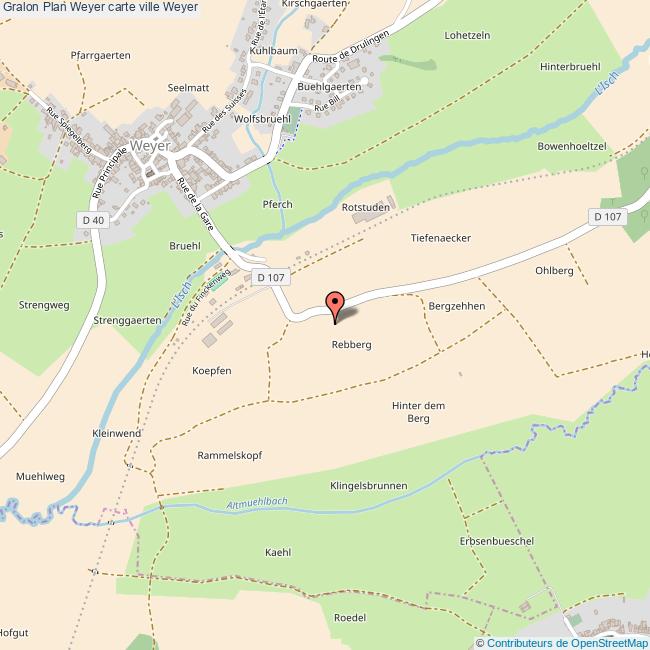 Plan Weyer carte ville Weyer