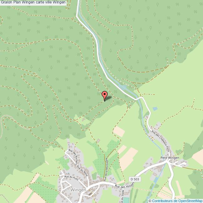 Plan Wingen carte ville Wingen