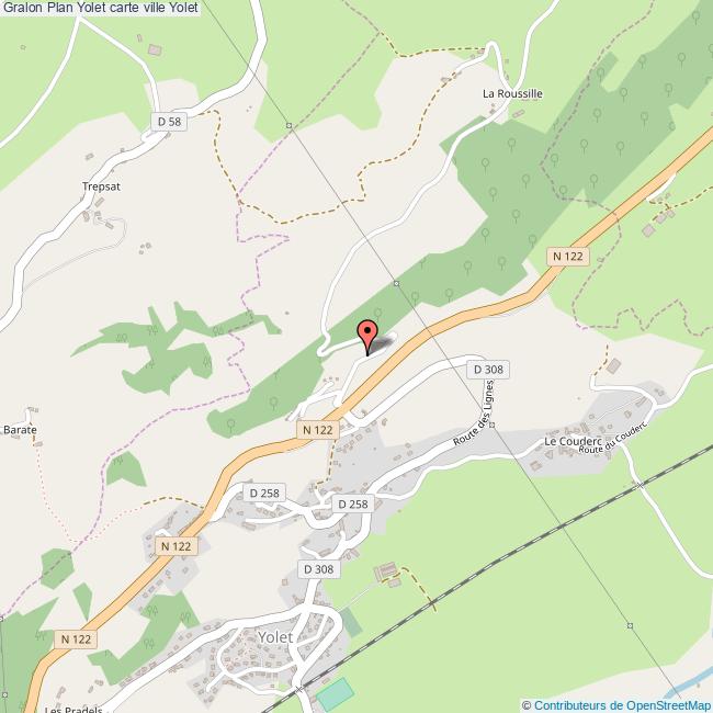 Plan Yolet carte ville Yolet