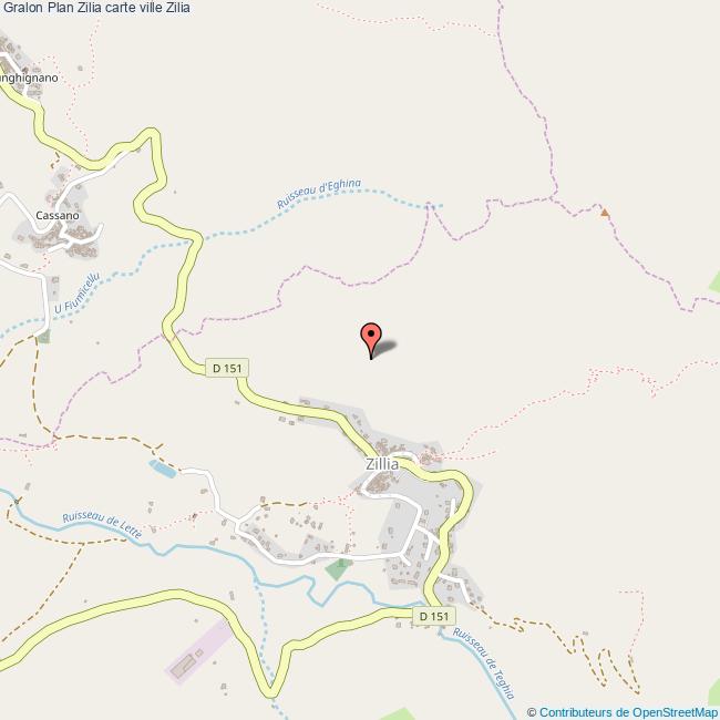 Plan Zilia carte ville Zilia