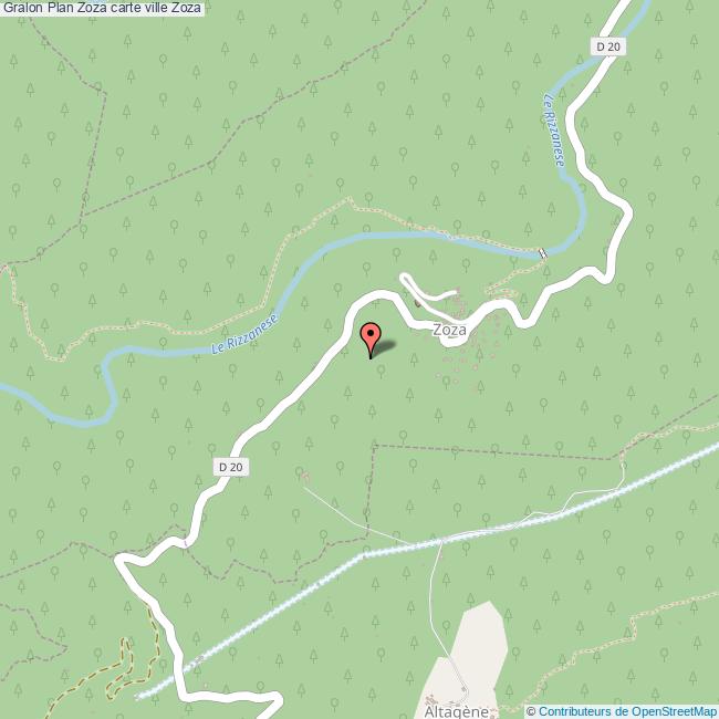 Plan Zoza carte ville Zoza