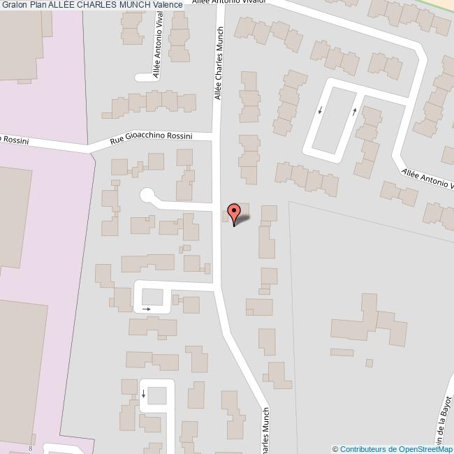 Allée CHARLES MUNCH Valence