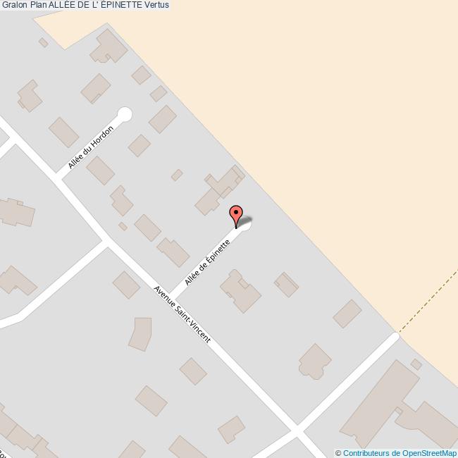 Allée de l' ÉPINETTE Vertus