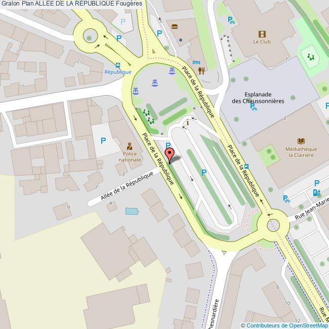 Allée de la RÉPUBLIQUE Fougères