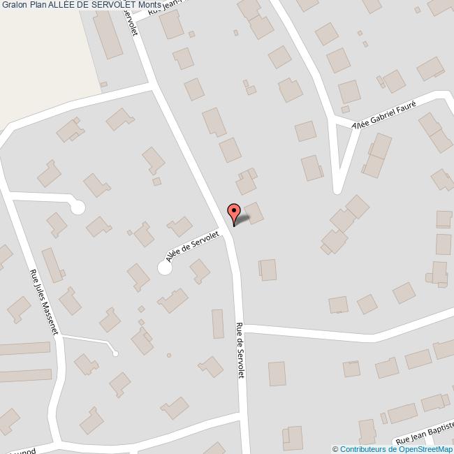 Allée de SERVOLET Monts