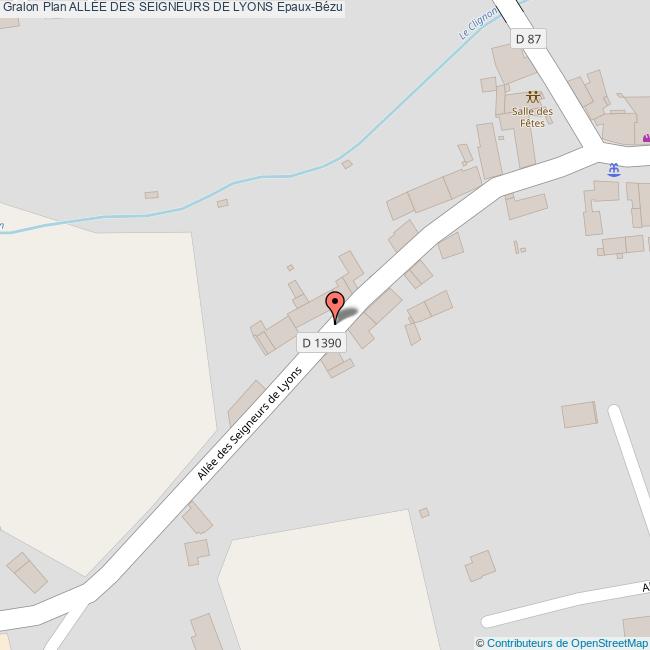 Allée des SEIGNEURS DE LYONS Epaux-Bézu