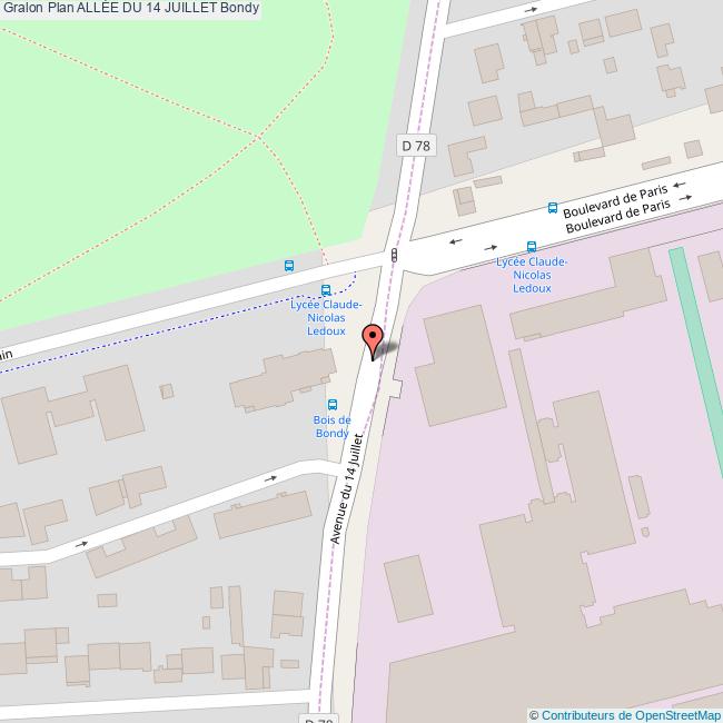 Allée du 14 JUILLET Bondy