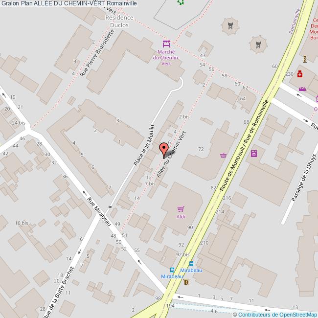 Allée du CHEMIN-VERT Romainville