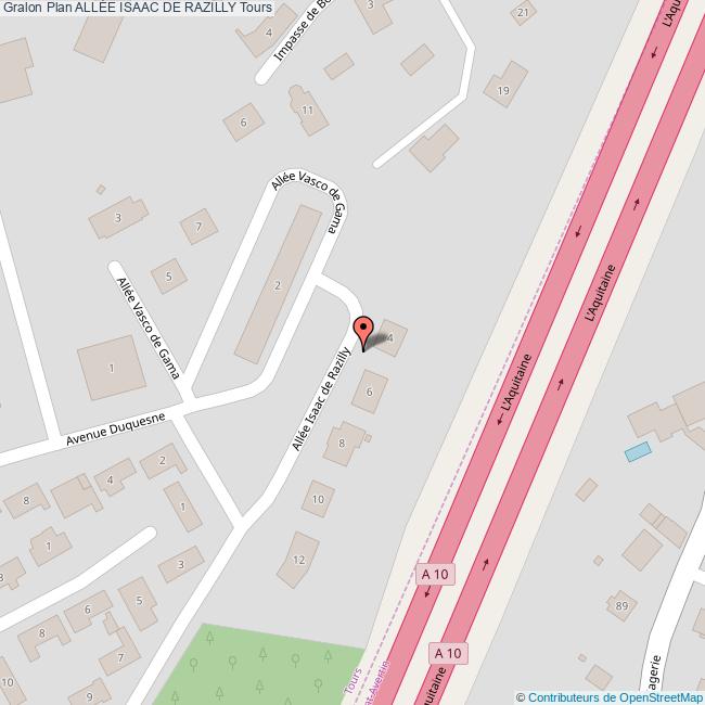 Allée ISAAC DE RAZILLY Tours