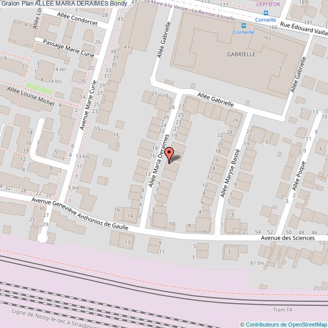 Allée MARIA DERAIMES Bondy
